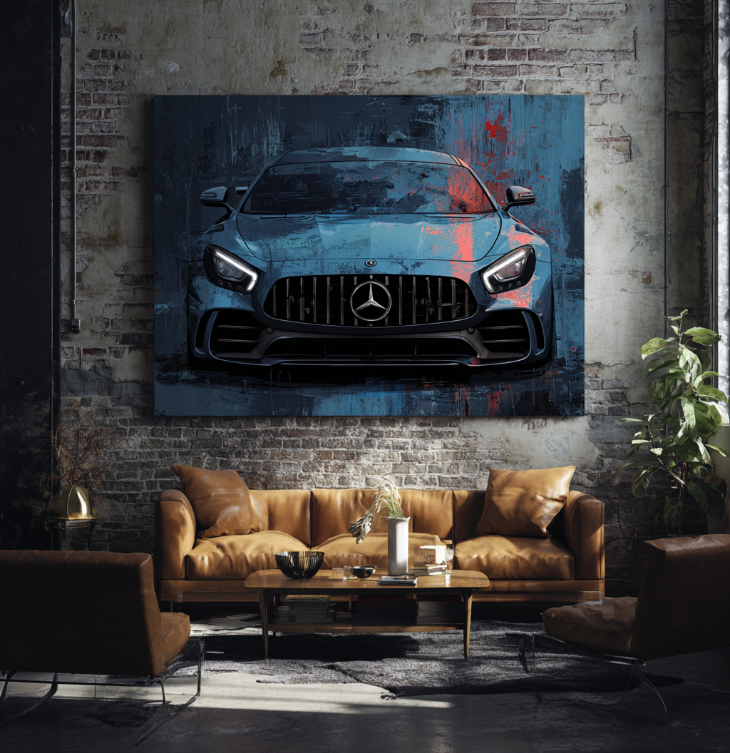 Quadro Benz painting - Neibac - Spedizione gratuita